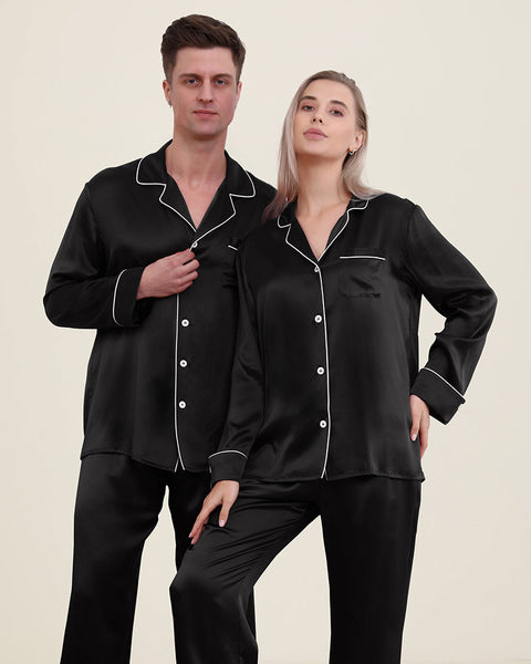 Classic Couple Matching Silk Pajamas Set – DAISYSILK