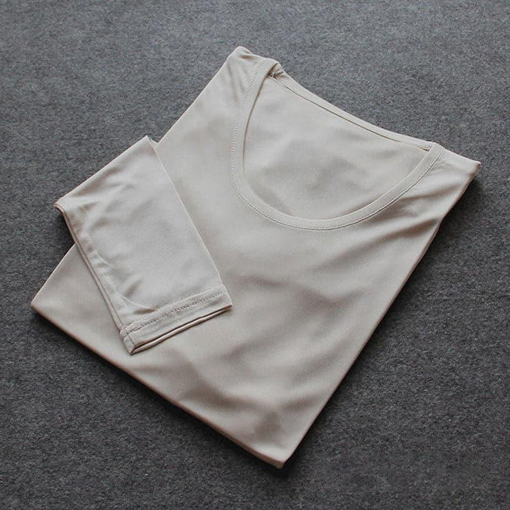 100% Mulberry Silk Long Underwear Set for Women Thermal Suit Silk Long ...